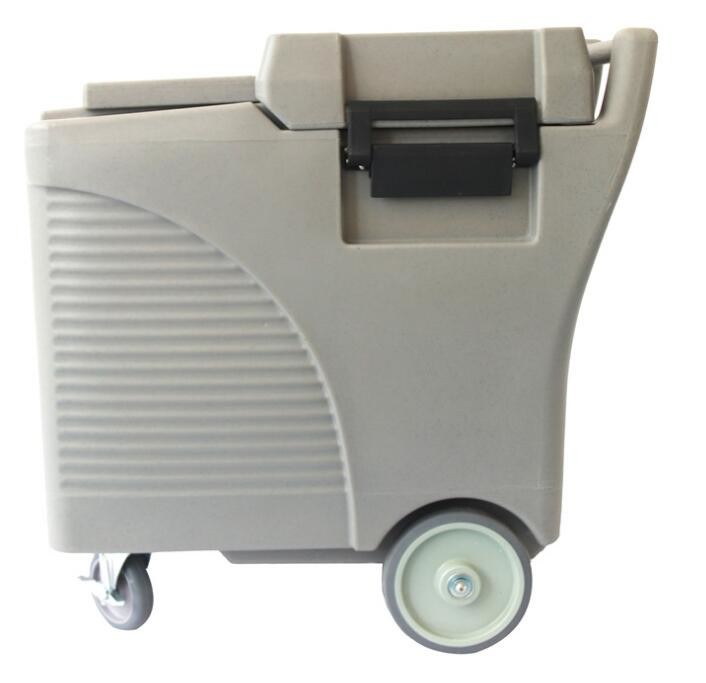Adjustable 200lb Mobile Ice Caddy Plastic With Wheels
