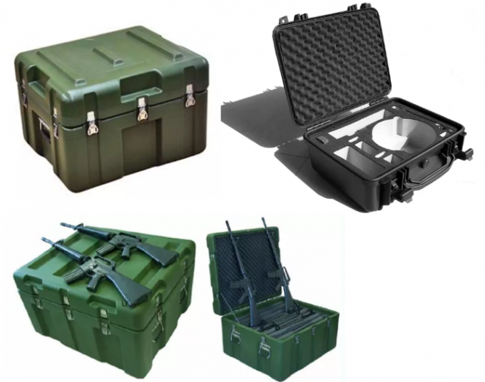 Waterproof Plastic Rotomolded Storage Box , LLDPE Military Storage ...
