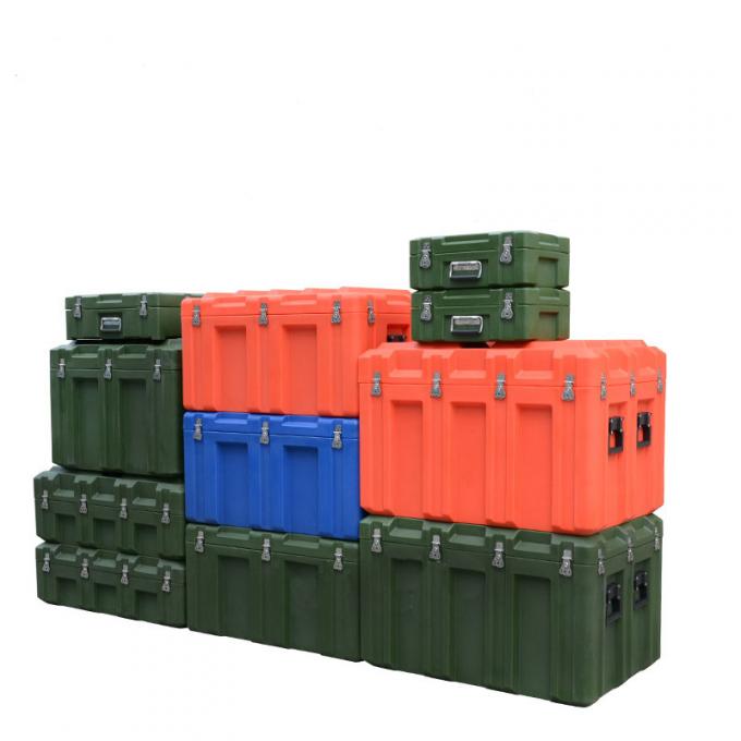 Waterproof Roto Molded Storage Box , LLDPE Military Plastic Gun Case