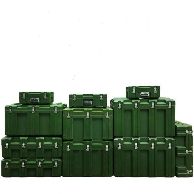 Waterproof Roto Molded Storage Box , LLDPE Military Plastic Gun Case